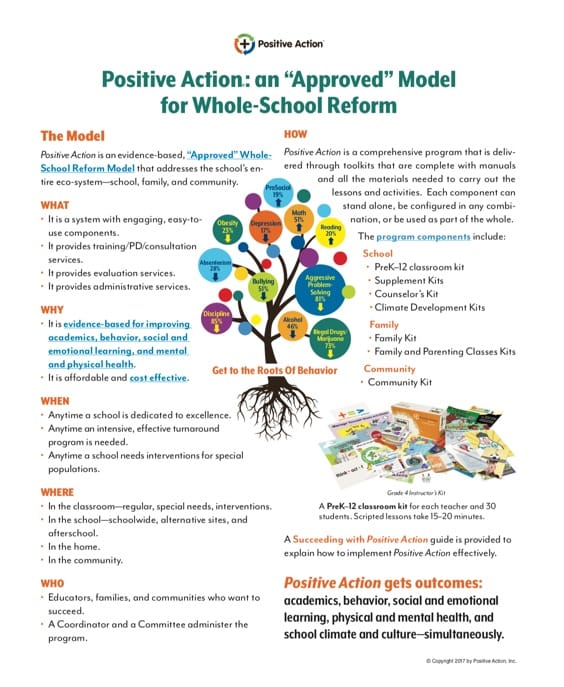 Whole School Reform Model | Positive Action